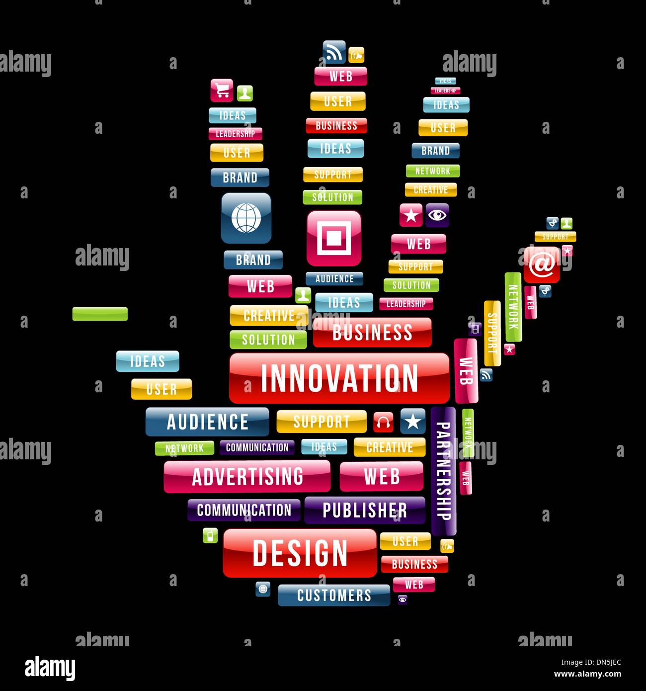 Innovation hand concept Stock Vector Image & Art - Alamy