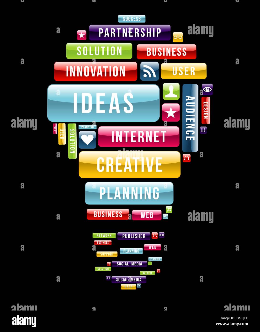 Innovation ideas light bulb Stock Vector Image & Art - Alamy