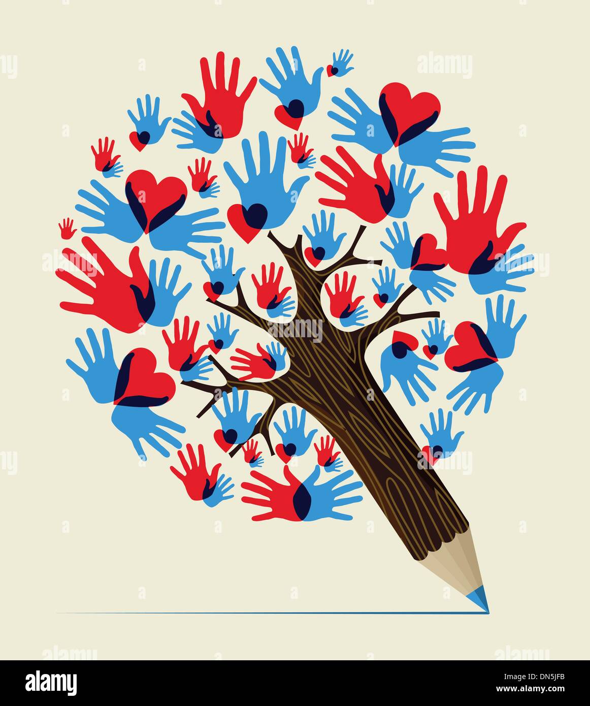 Twig hands Stock Vector Images - Alamy