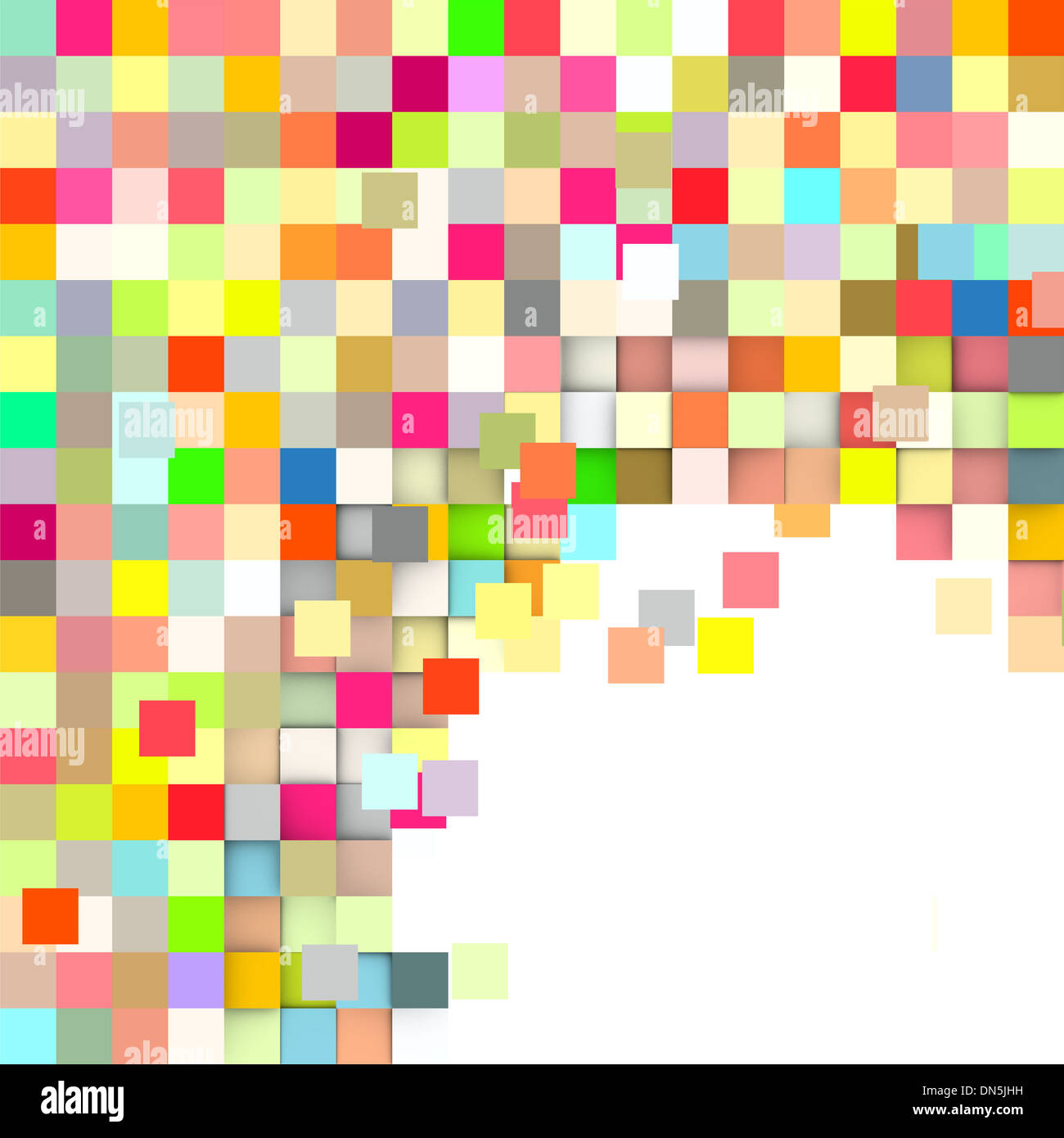 exploded mosaic backdrop in rainbow color on white Stock Photo - Alamy