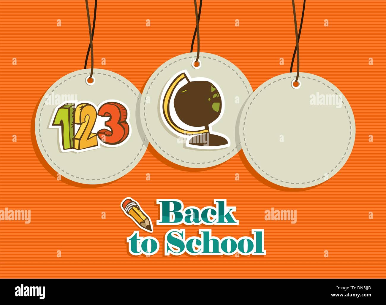 Hanging education sign icons labels set Stock Vector Image & Art - Alamy