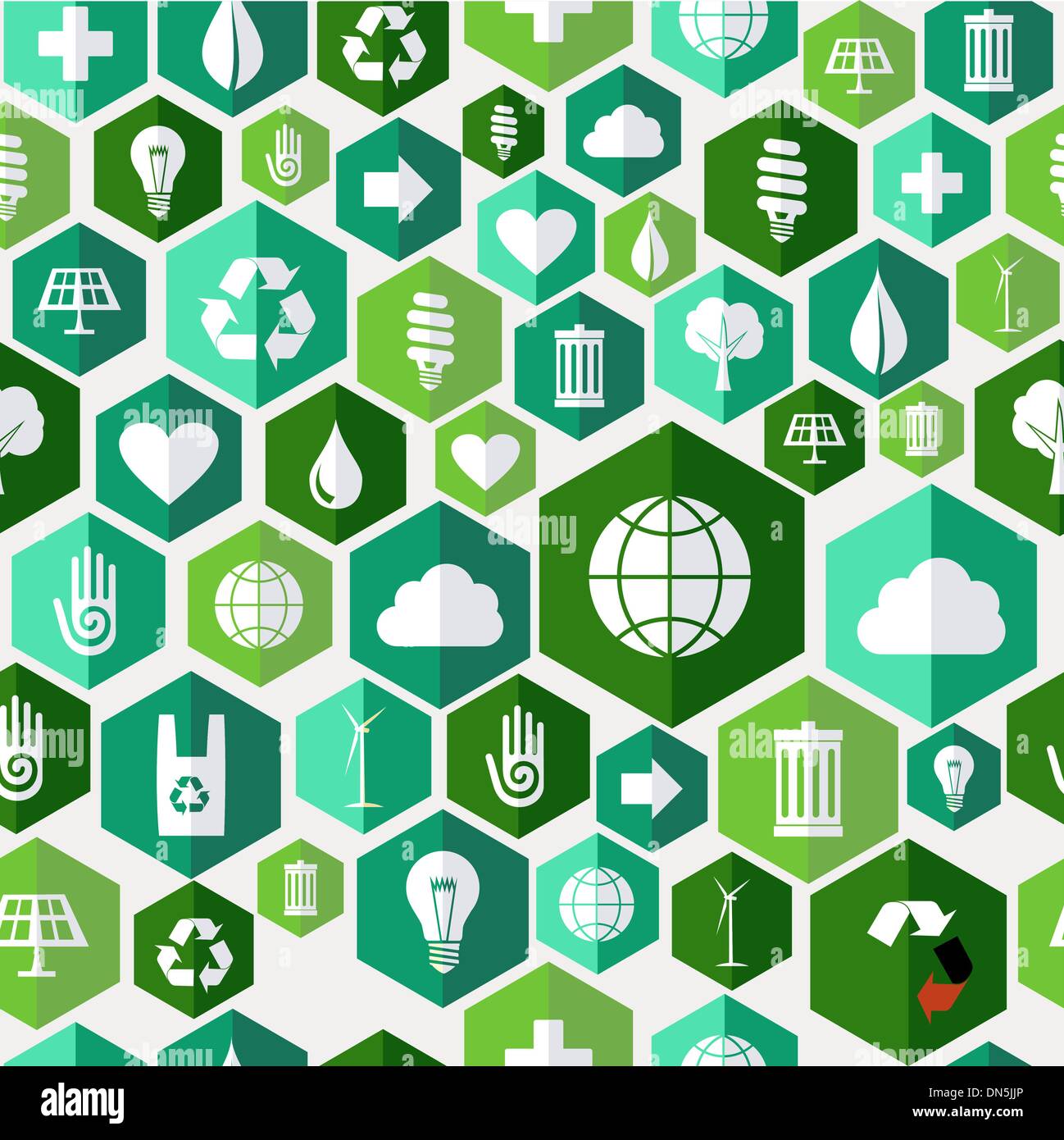 Environment symbols icons tree recycling hi-res stock photography and ...