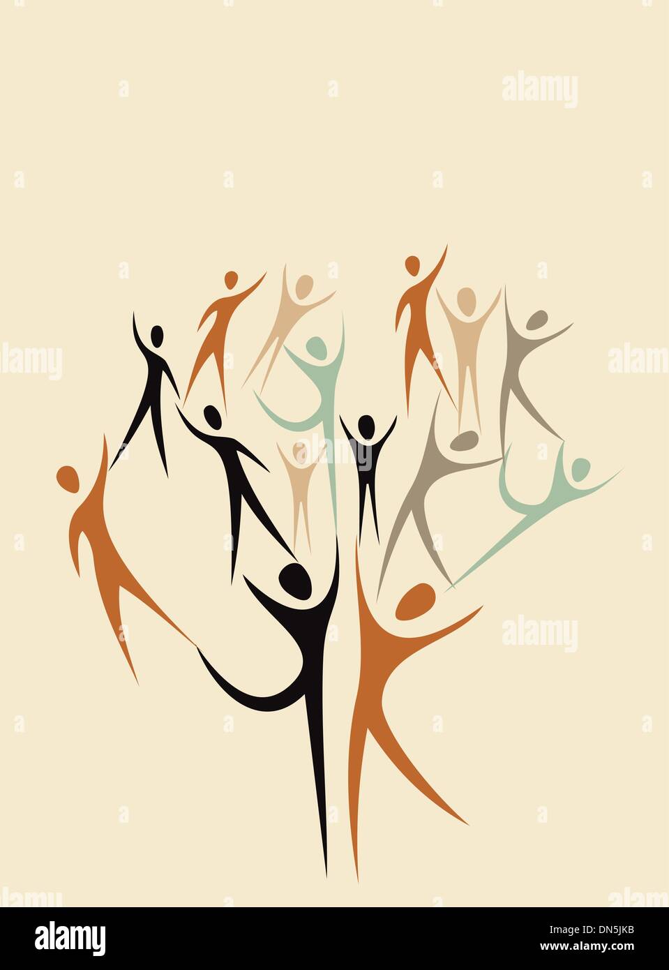Diversity human shape tree set Stock Vector Image & Art - Alamy