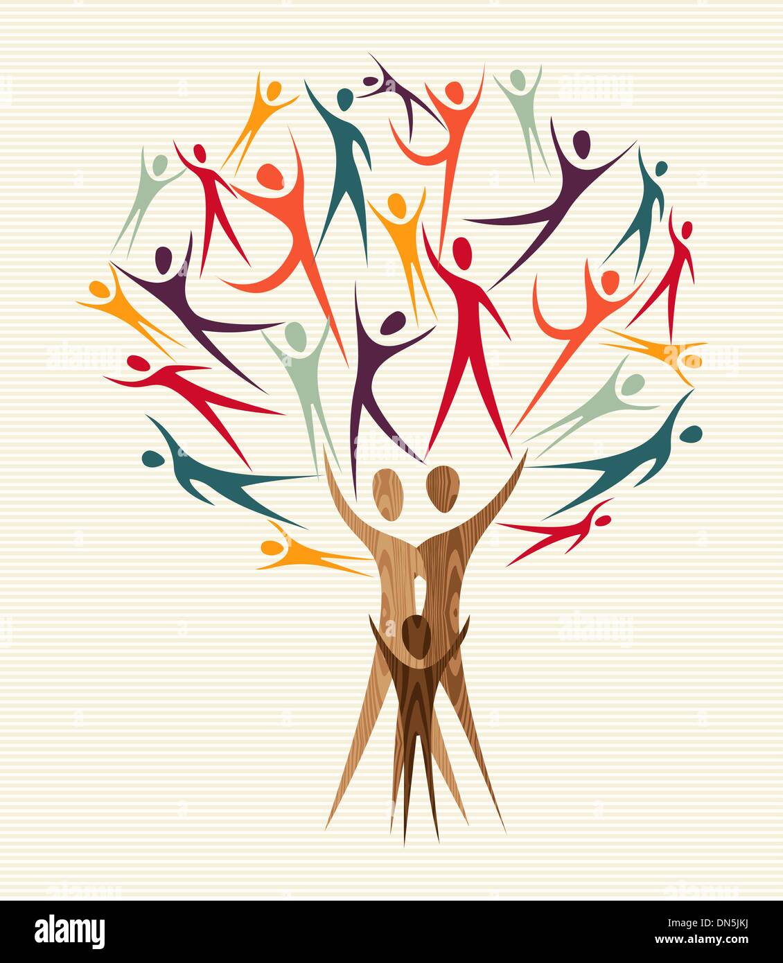 Diversity people tree set Stock Vector Image & Art - Alamy