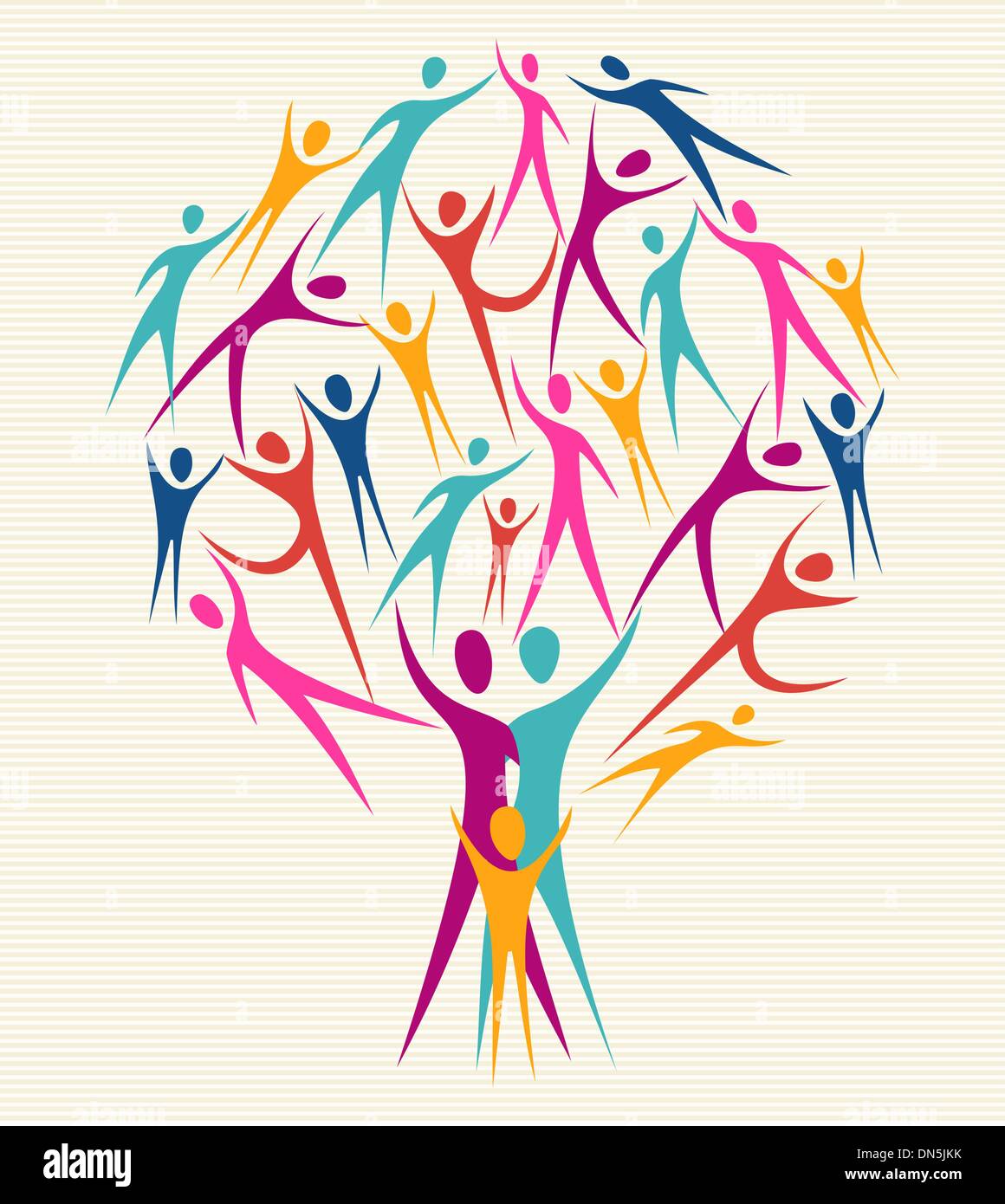 Diversity human colors tree set Stock Vector Image & Art - Alamy