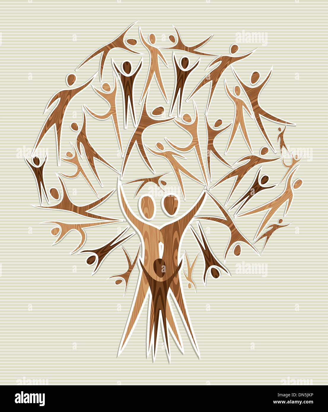 Embrace diversity tree set Stock Vector Image & Art - Alamy