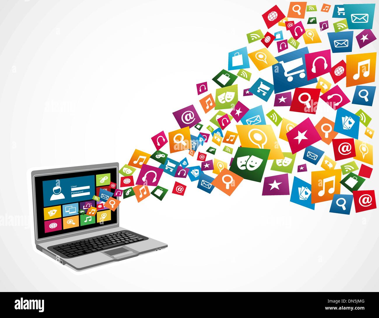 Cloud computing applications Stock Vector Image & Art - Alamy