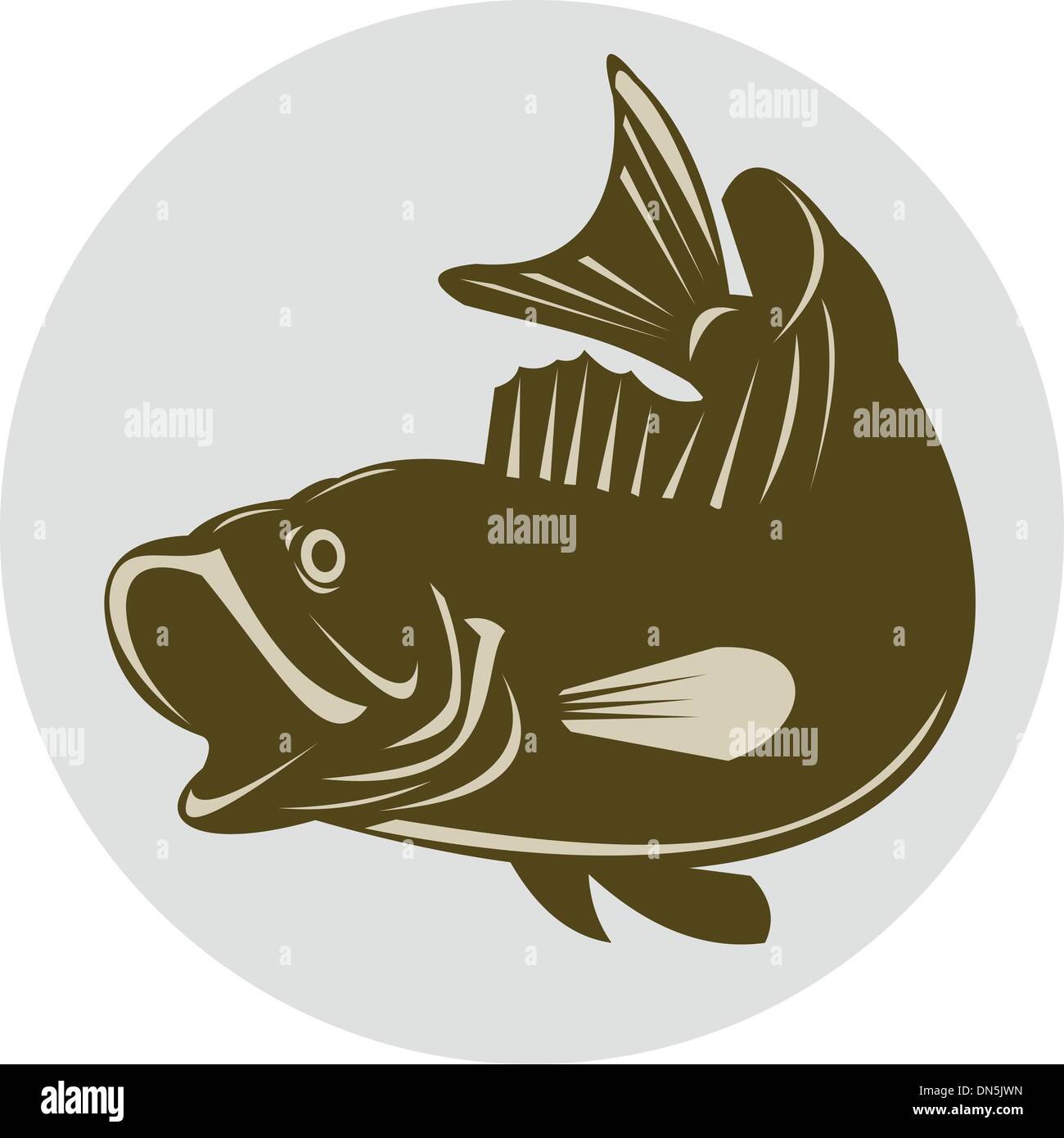 Largemouth Bass Fish Stock Vector Images - Alamy