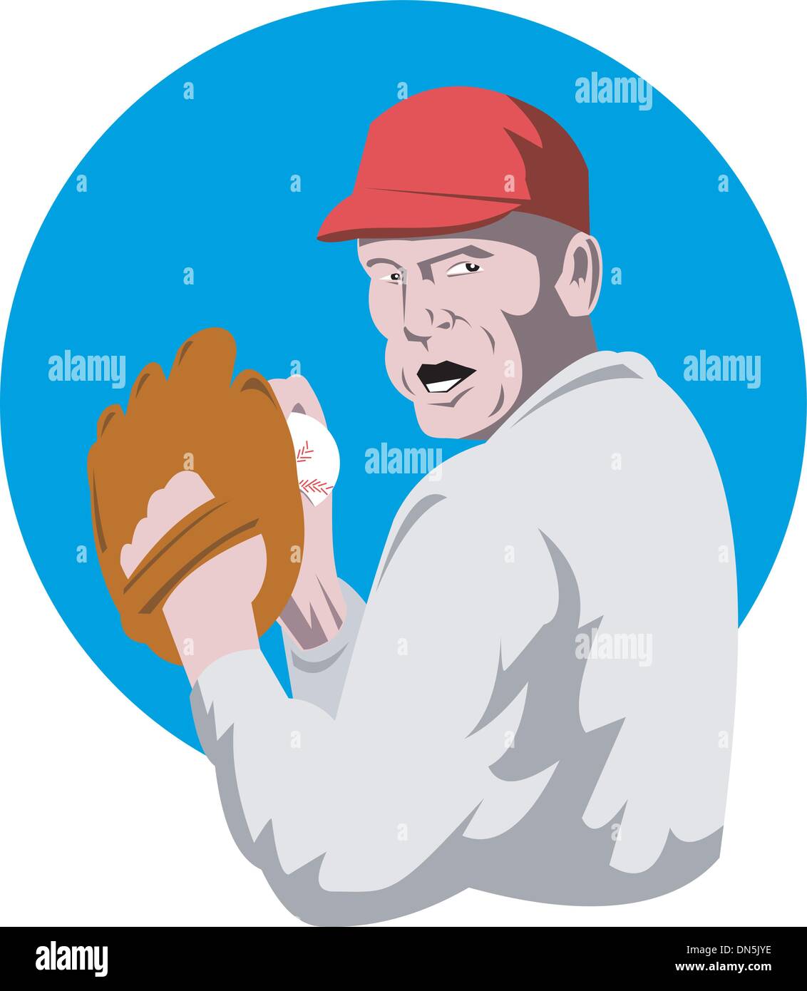 baseball player pitcher Stock Vector Image & Art - Alamy