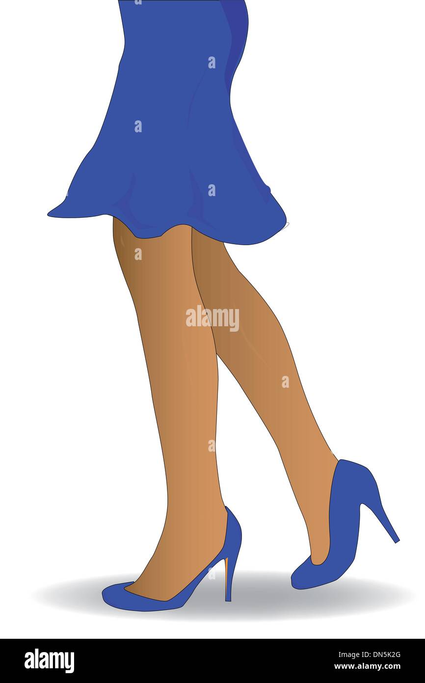 Blue walking Stock Vector Images - Alamy