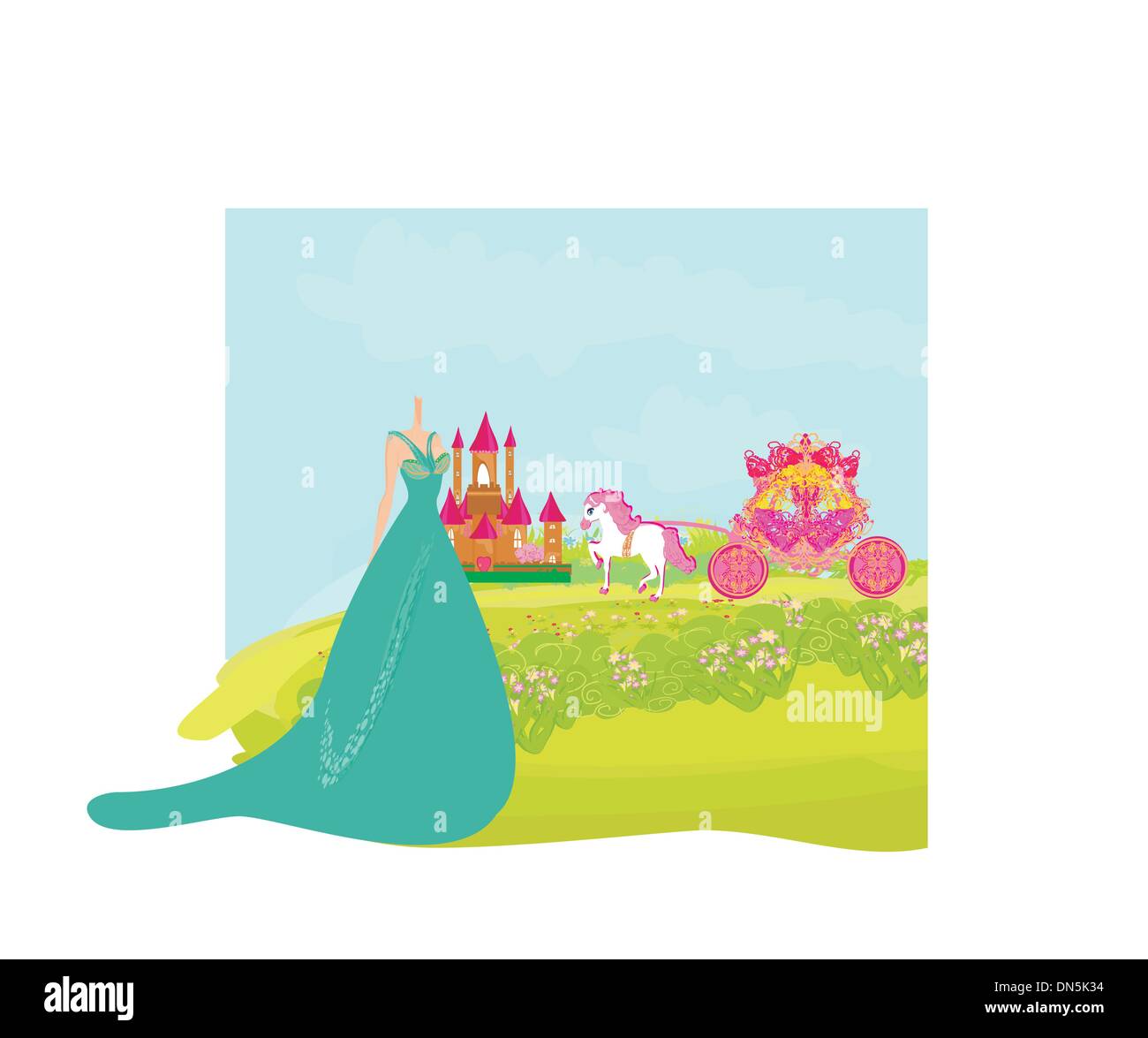 Unicorn landscape Cut Out Stock Images & Pictures - Alamy