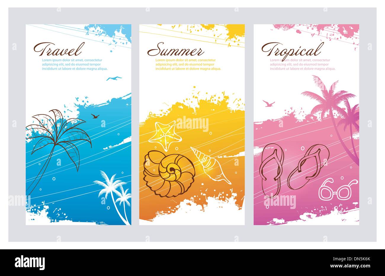 Color summer set with splash Stock Vector Image & Art - Alamy