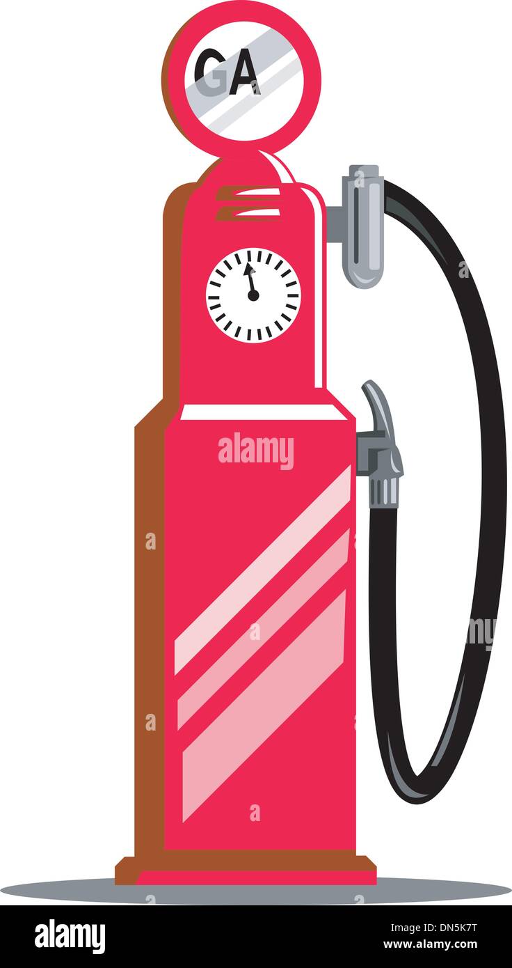 Vintage fuel station Stock Vector Images - Alamy