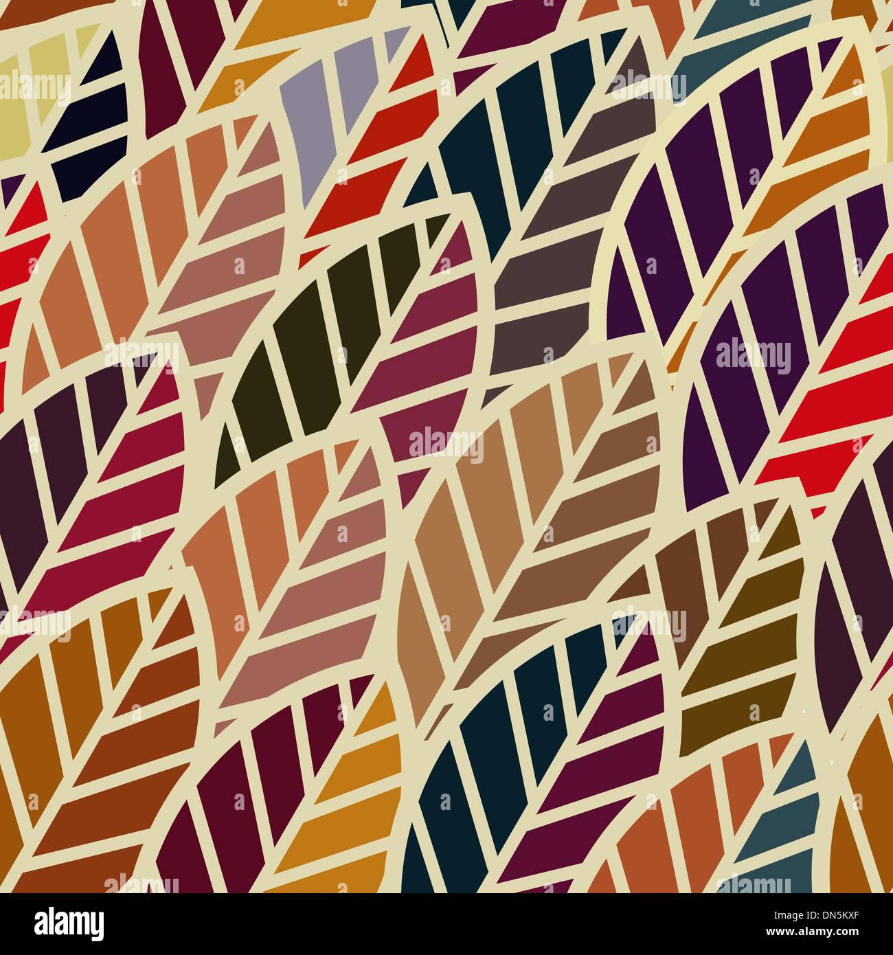 Seamless with abstract leaf Stock Vector Image & Art - Alamy
