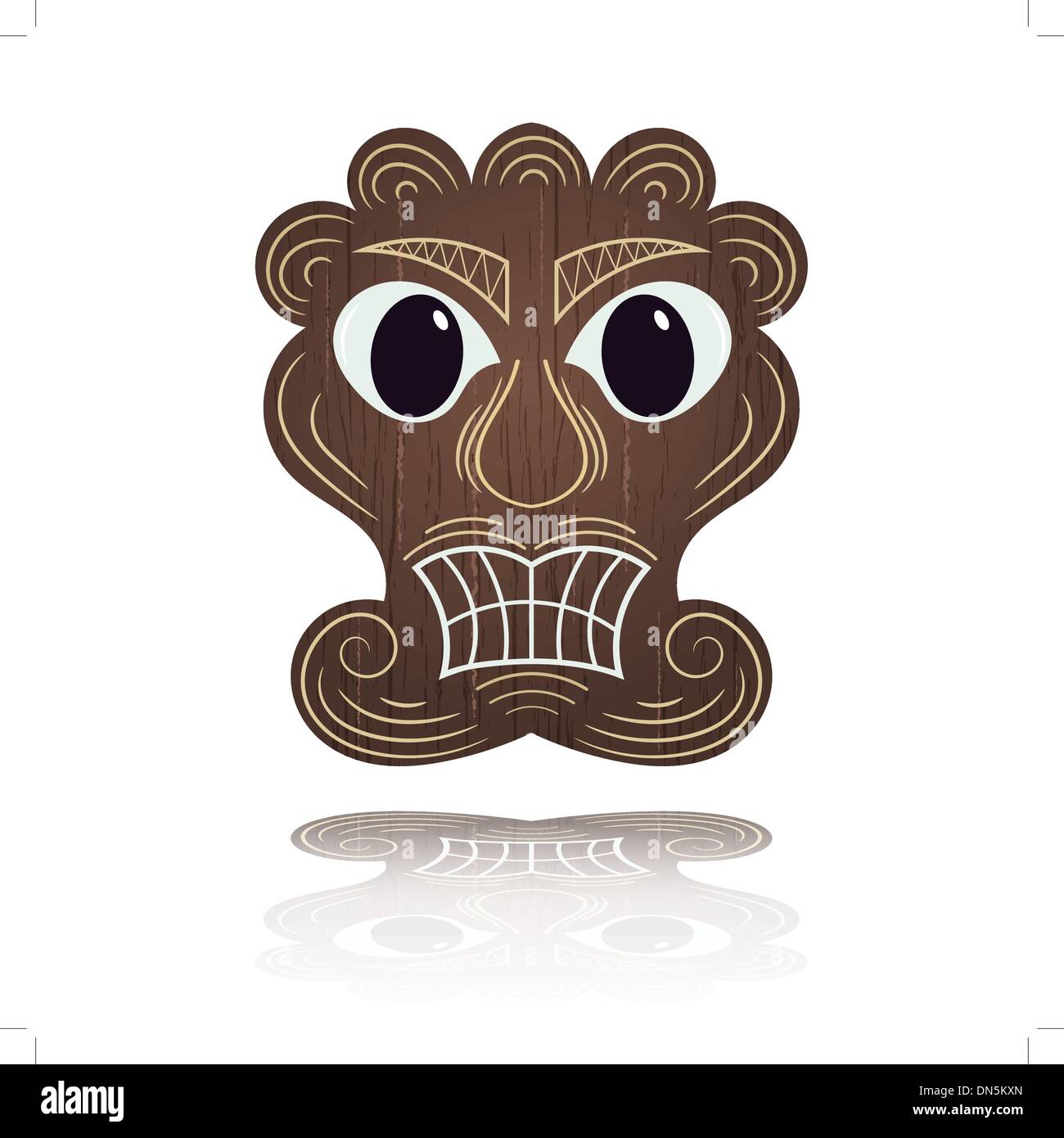 Traditional Hawaiian mask Stock Vector Image & Art - Alamy