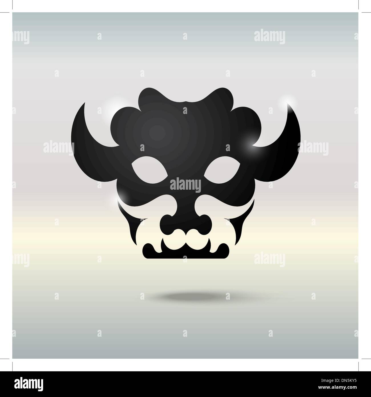Painting of a skull Cut Out Stock Images & Pictures - Alamy