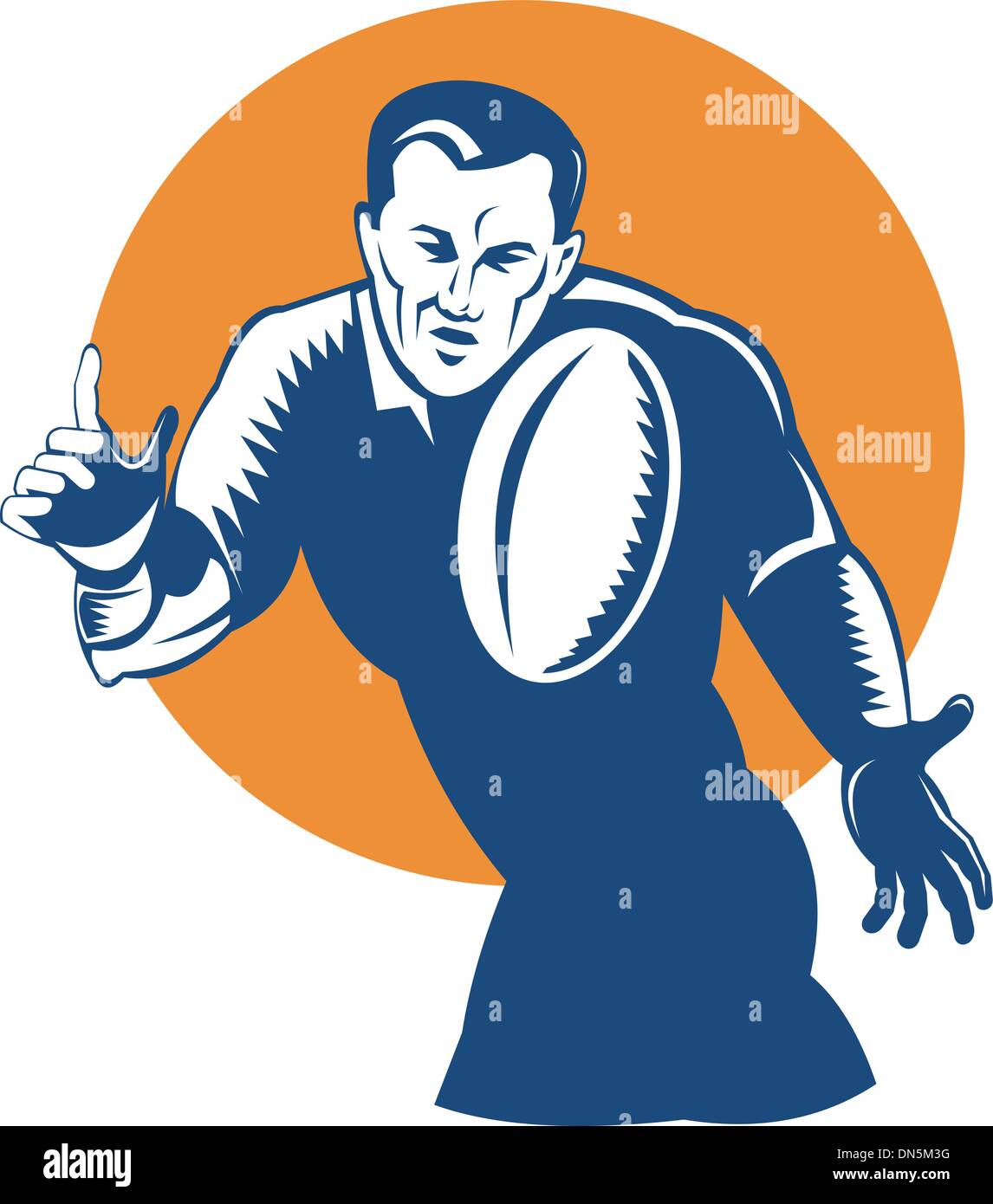 rugby player passing the ball Stock Vector Image & Art - Alamy