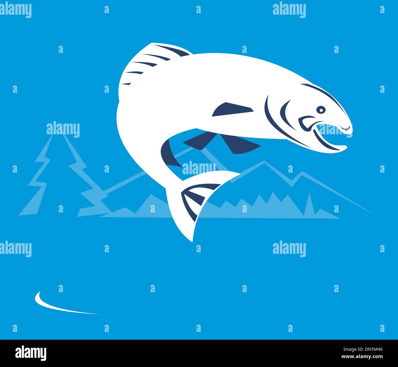 Jumping lake Stock Vector Images - Alamy