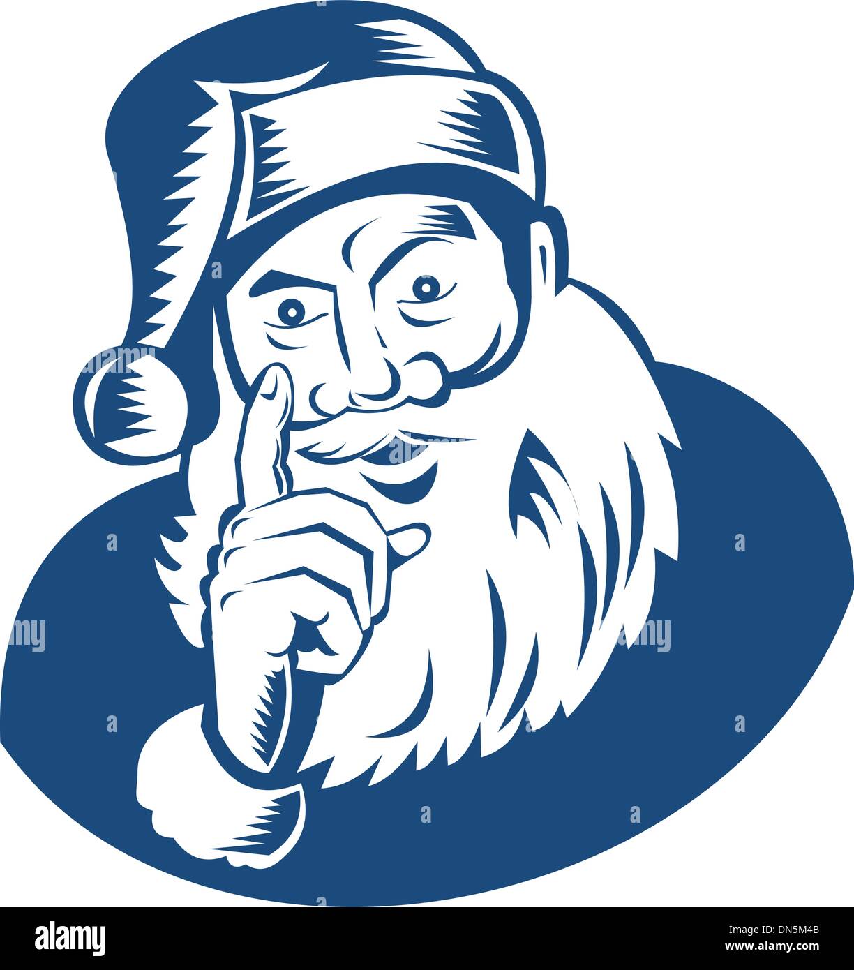 Santa Claus pointing a finger Stock Vector Image & Art - Alamy