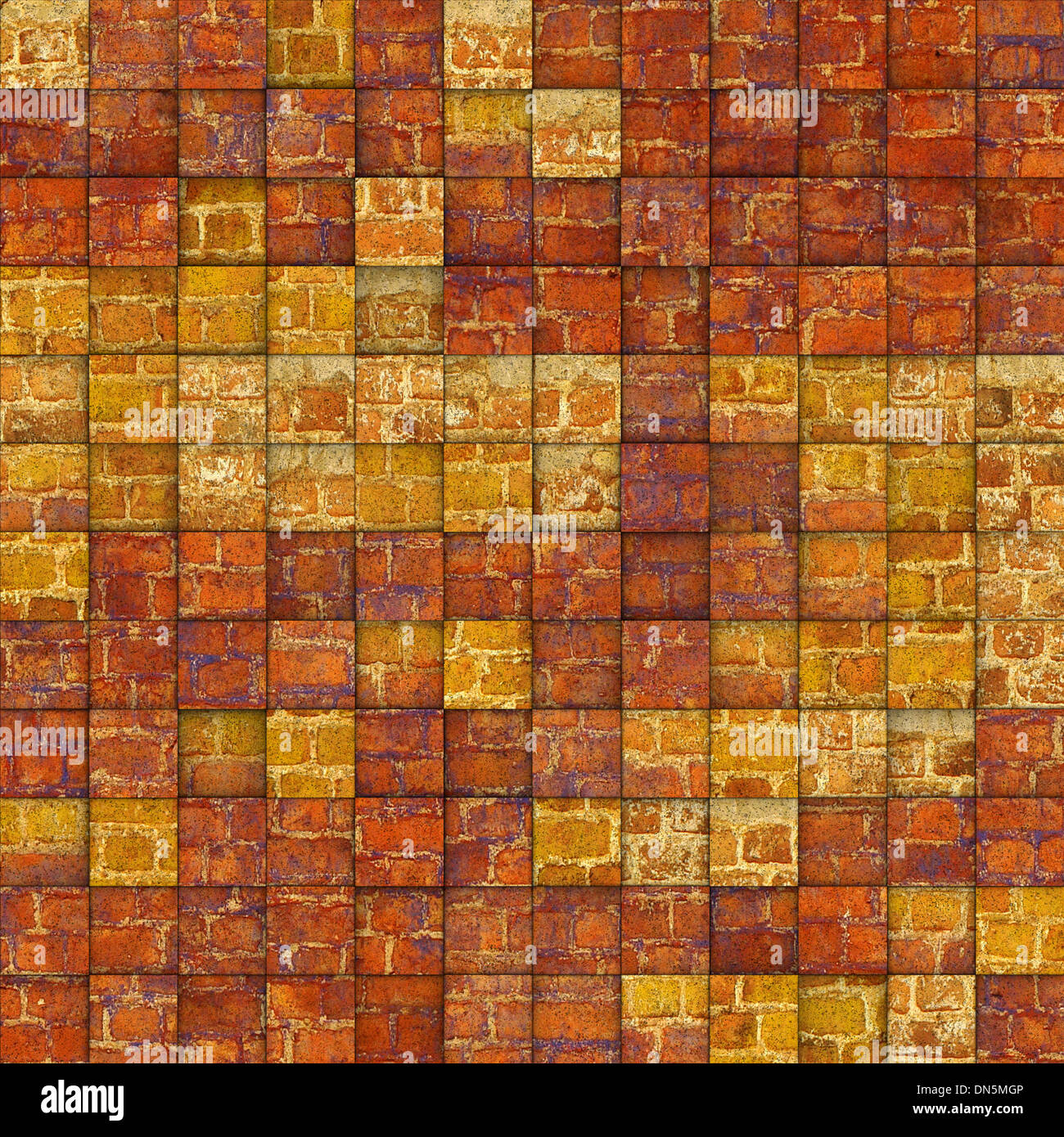 abstract mosaic tile grunge brick pattern Stock Photo - Alamy