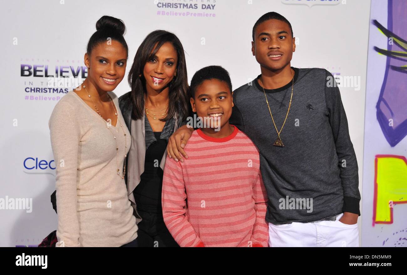 Los Angeles, CA, USA. 18th Dec, 2013. Holly Robinson Peete, Family at ...