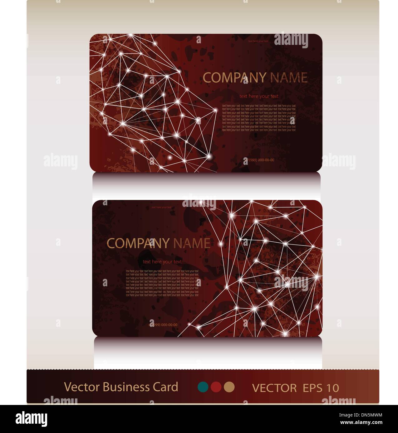 Set of abstract geometric business card Stock Vector Image & Art - Alamy