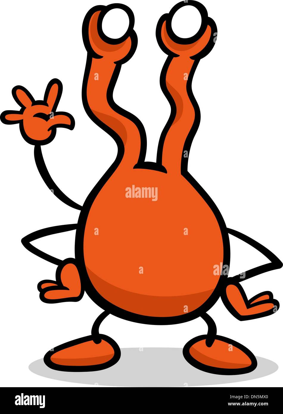 strange alien cartoon illustration Stock Vector Image & Art - Alamy