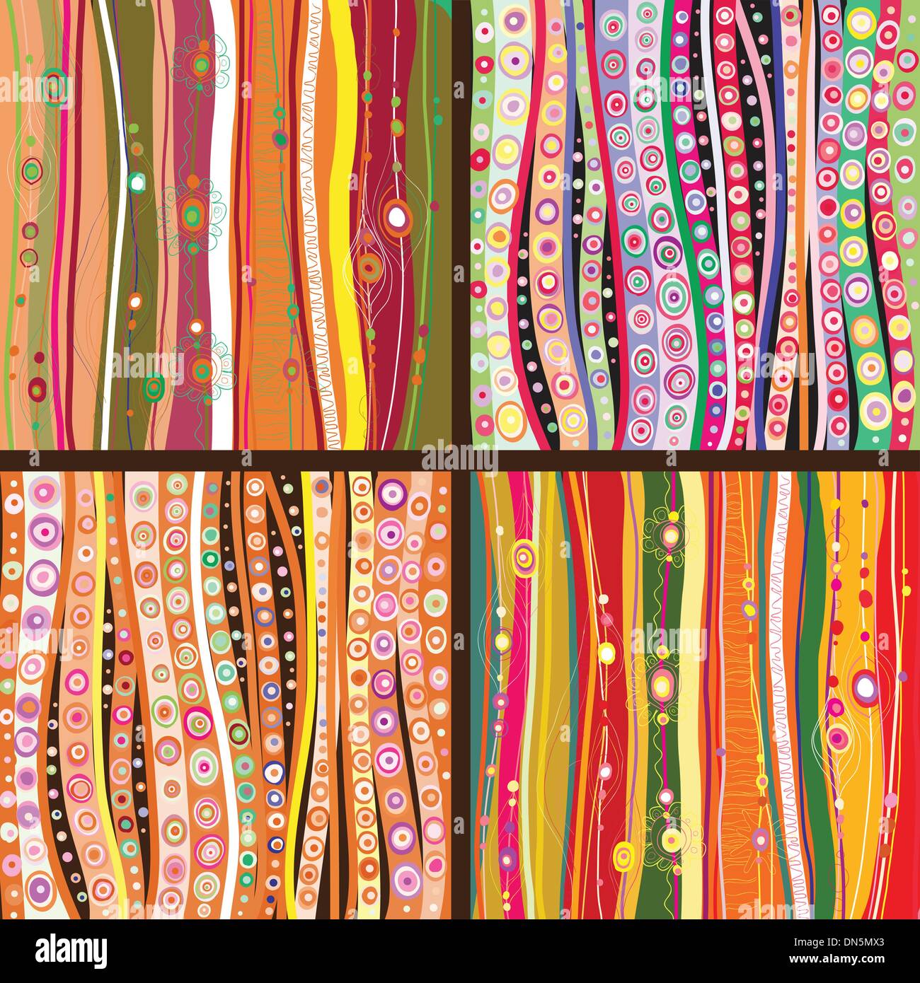 Set of four colourful line background Stock Vector Image & Art - Alamy