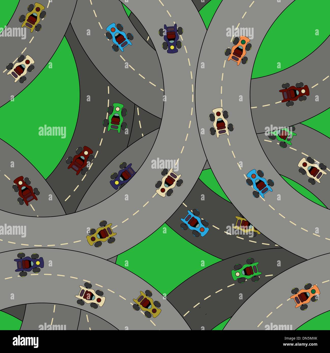 Kart racing pattern Stock Vector Image & Art - Alamy