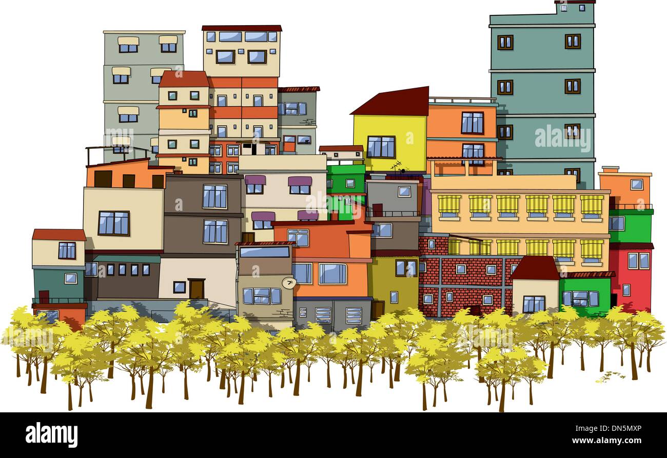 Tower city complex Stock Vector Images - Alamy