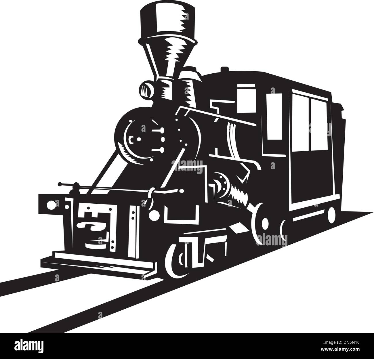 vintage steam train locomotive Stock Vector Image & Art - Alamy