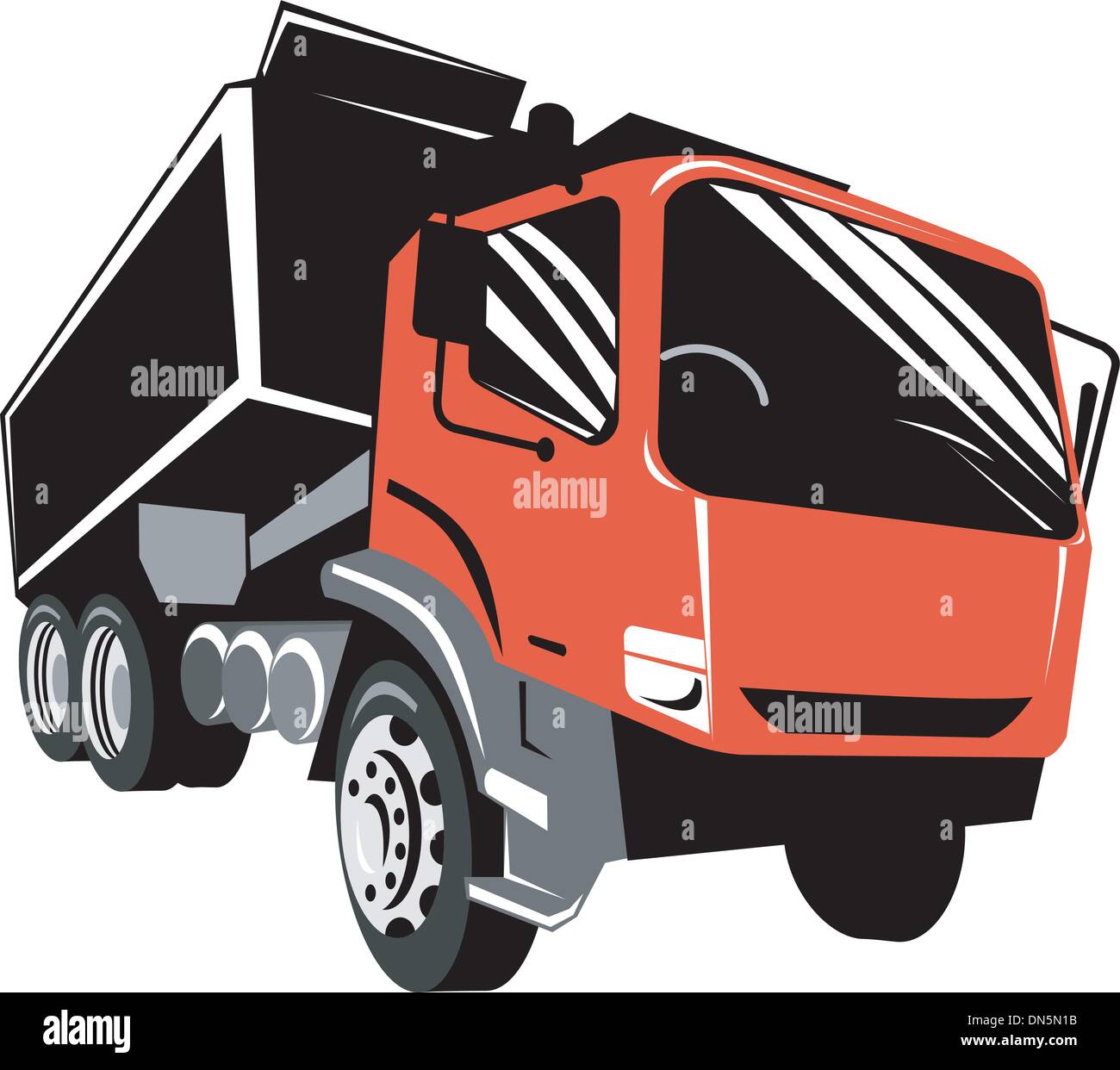 tipper dump truck lorry Stock Vector Image & Art - Alamy