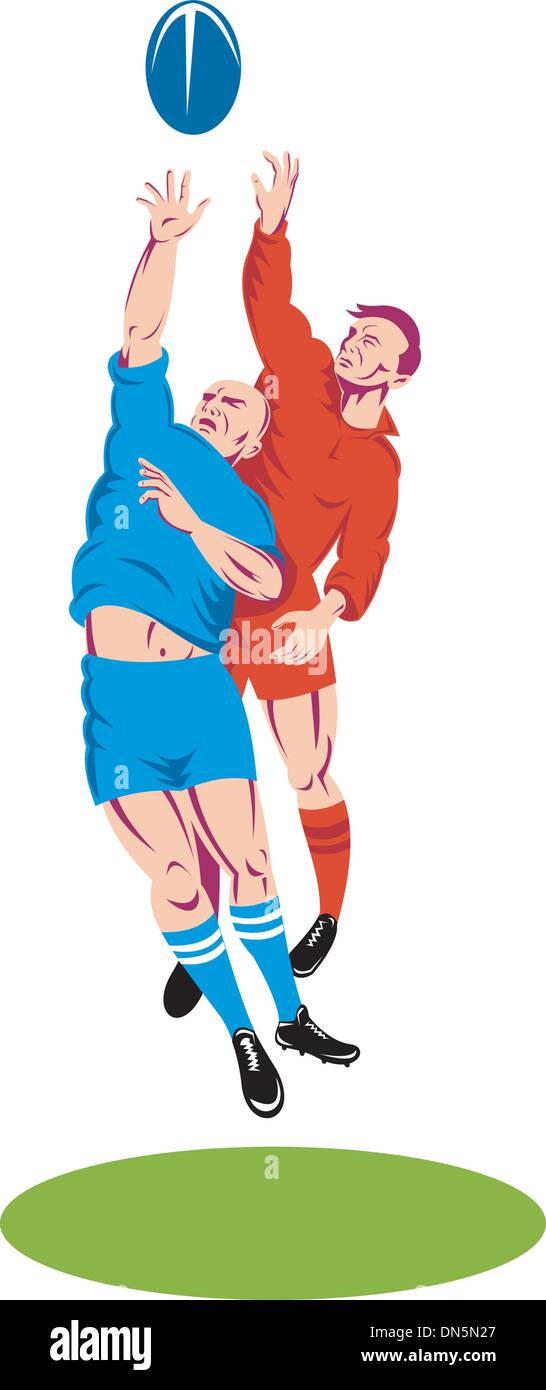 Lineout rugby Stock Vector Images - Alamy