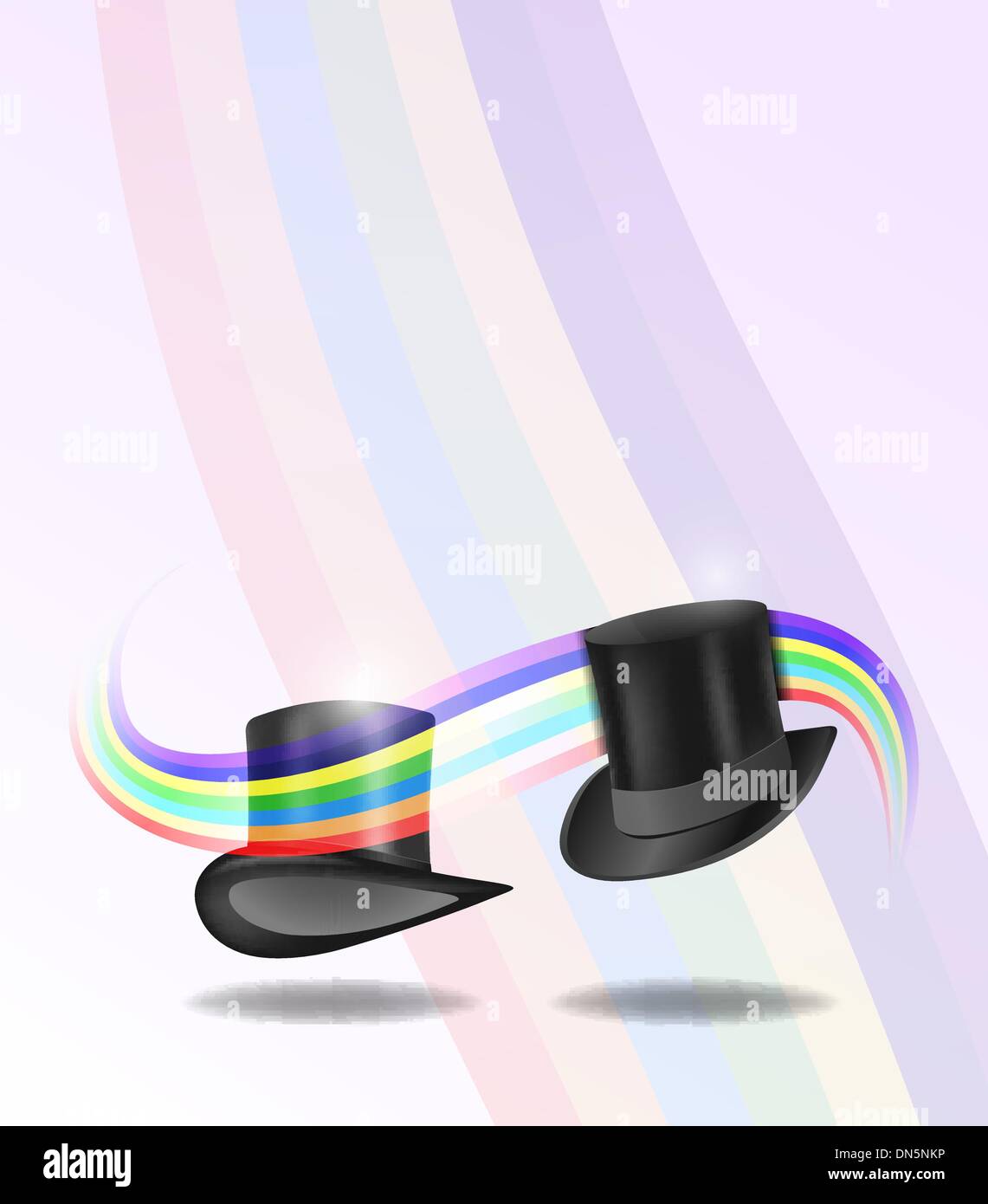High top hats Stock Vector Images - Alamy