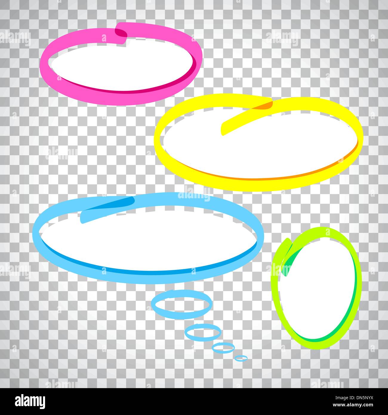 Colorful Speech Bubbles Stock Vector Image & Art - Alamy