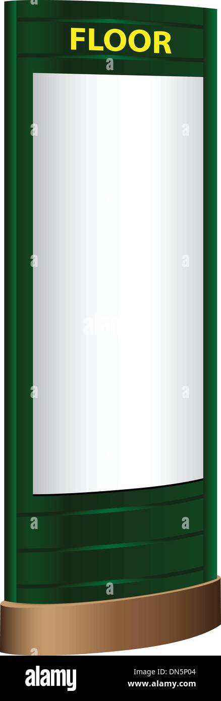 White poster on floor Stock Vector Images - Alamy