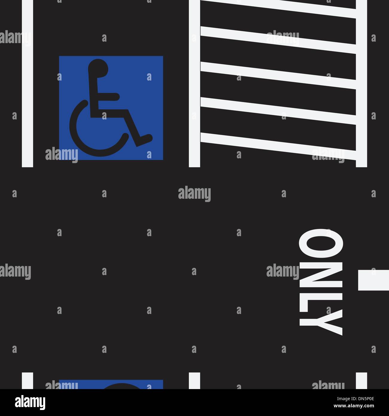 Space reserved wheelchair Stock Vector Images - Alamy