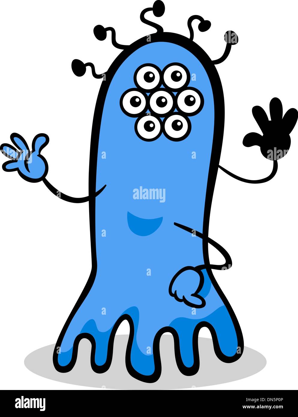 strange alien cartoon illustration Stock Vector Image & Art - Alamy