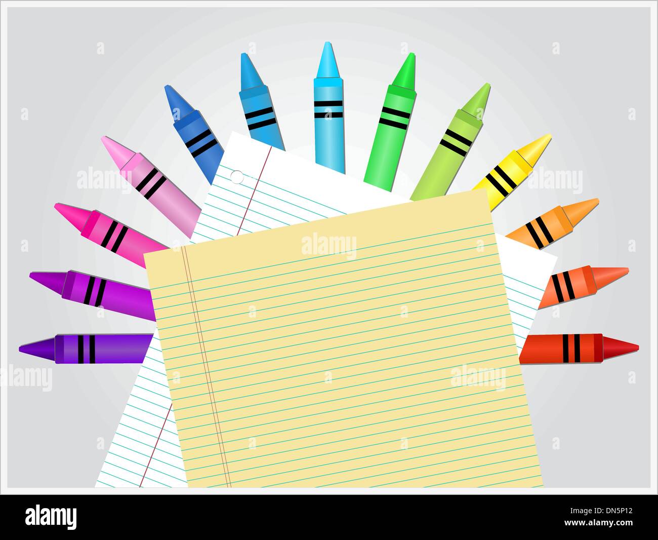 Child drawing on paper Stock Vector Images - Alamy