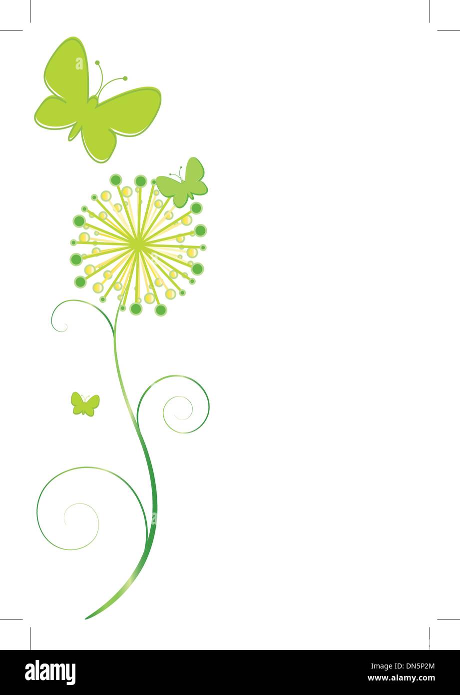 Butterflies butterfly flower Stock Vector Images - Alamy