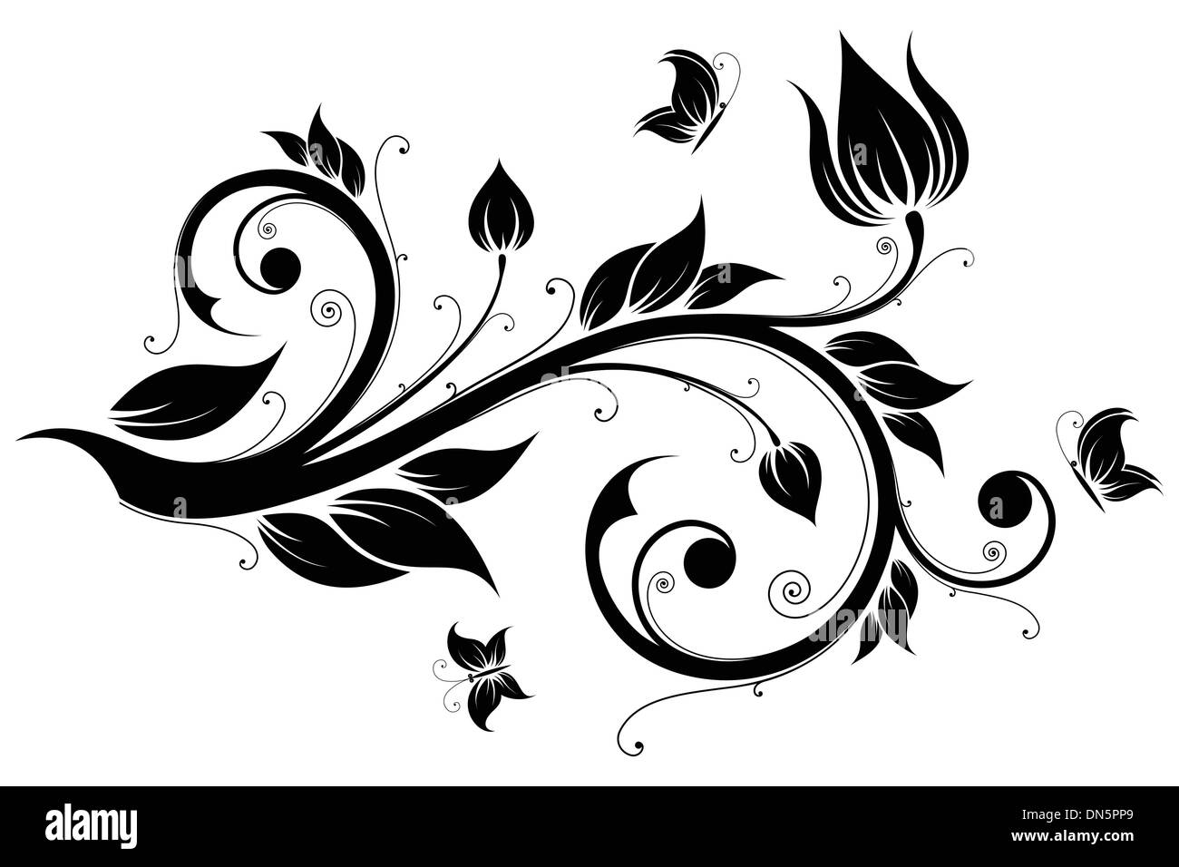 Floral design element, vector illustration Stock Vector Image & Art - Alamy