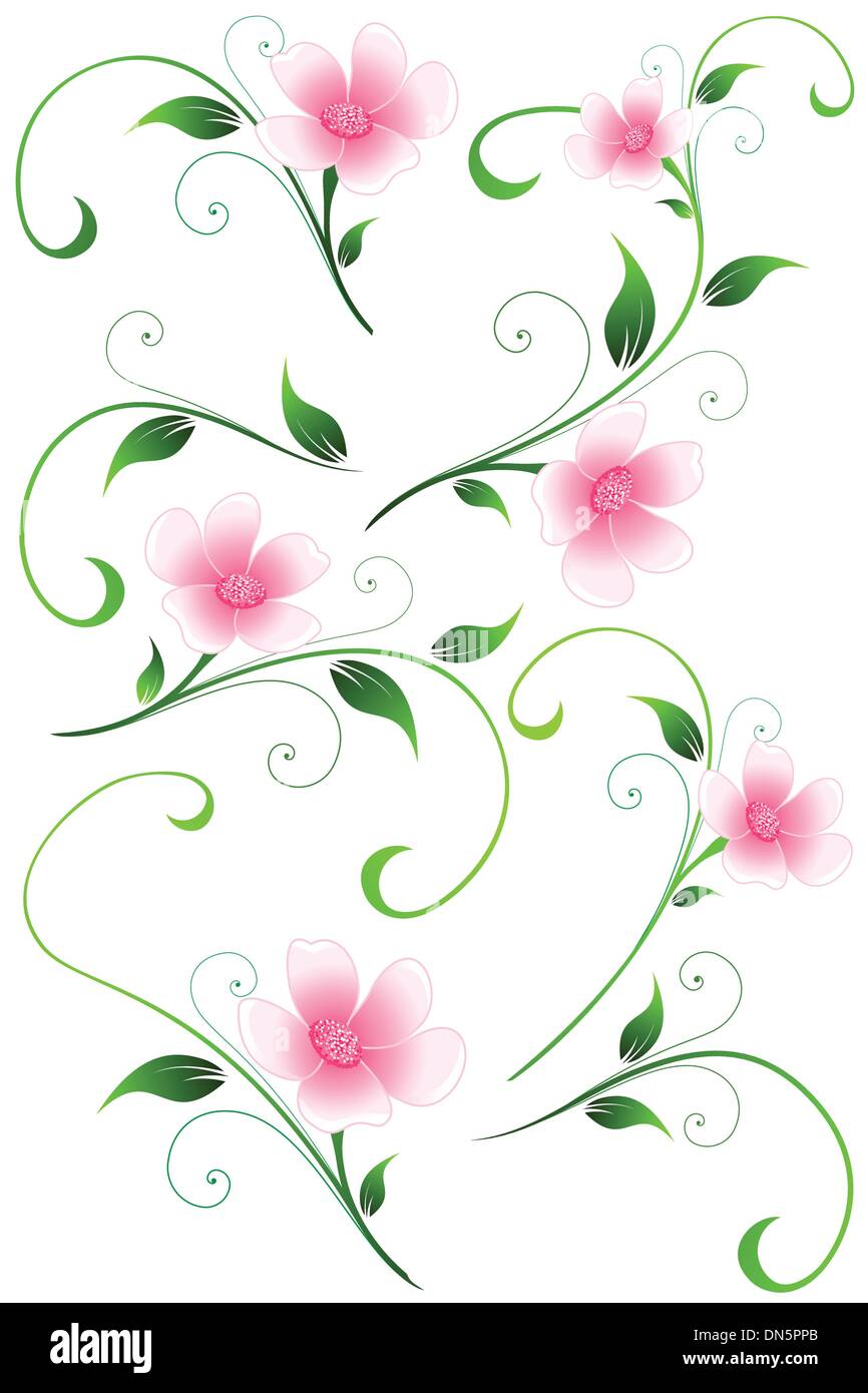 Floral Vector design elements Stock Vector Image & Art - Alamy