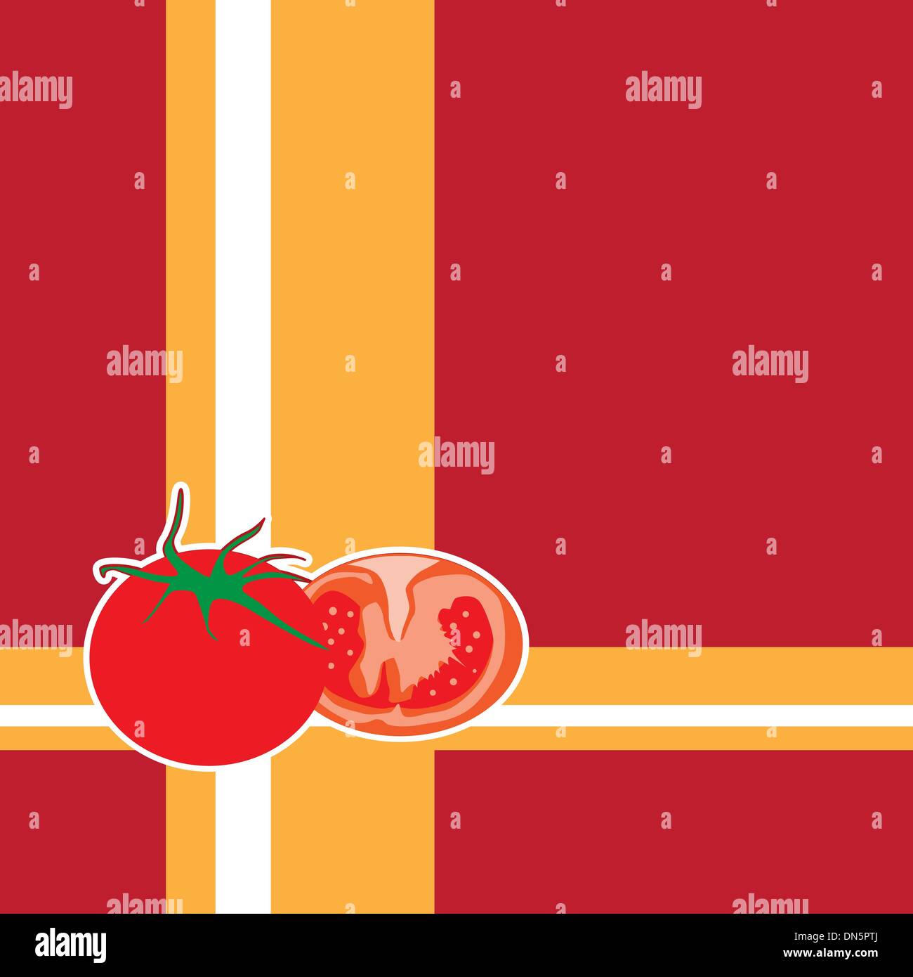 Green tomato background Stock Vector Images - Alamy