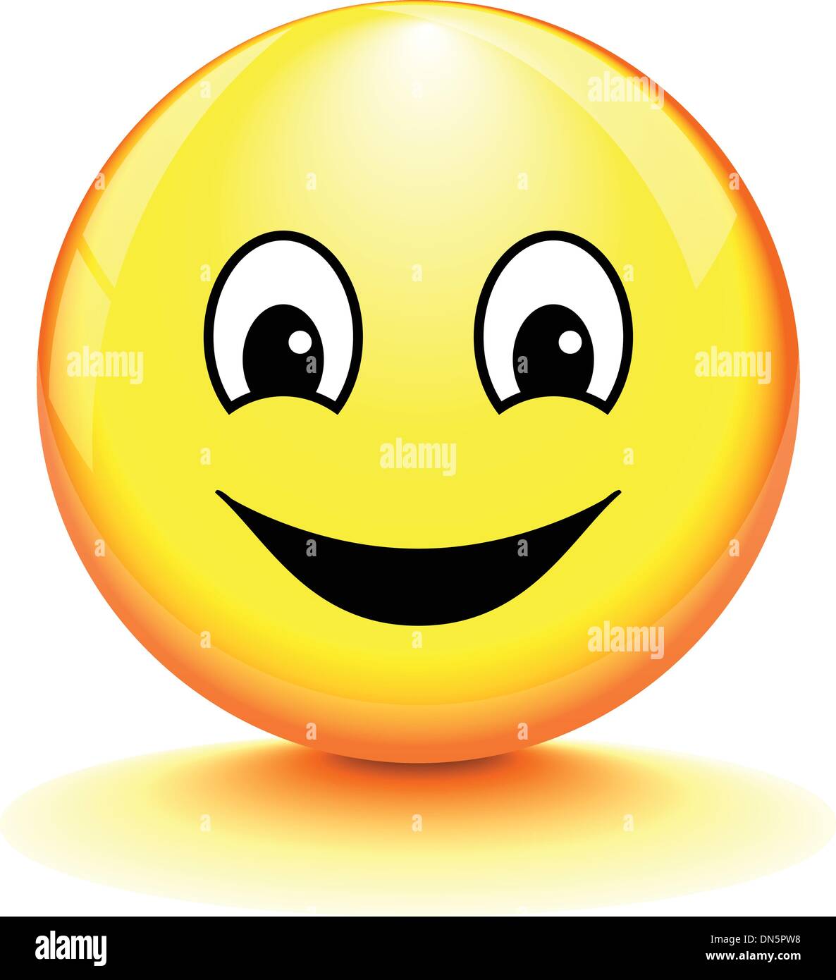 Smiley on white background Stock Vector Image & Art - Alamy