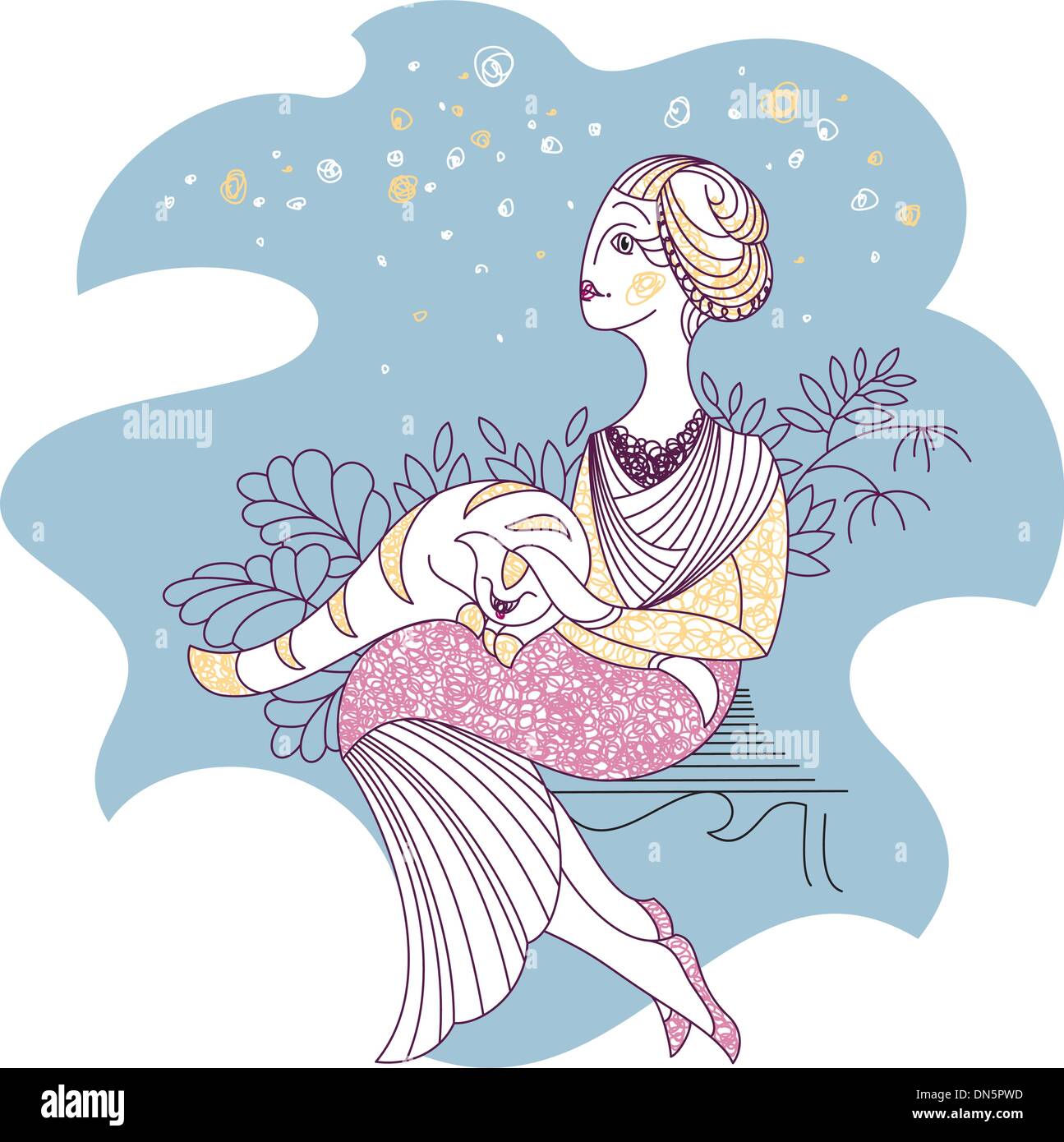 Woman as cat Stock Vector Images - Alamy