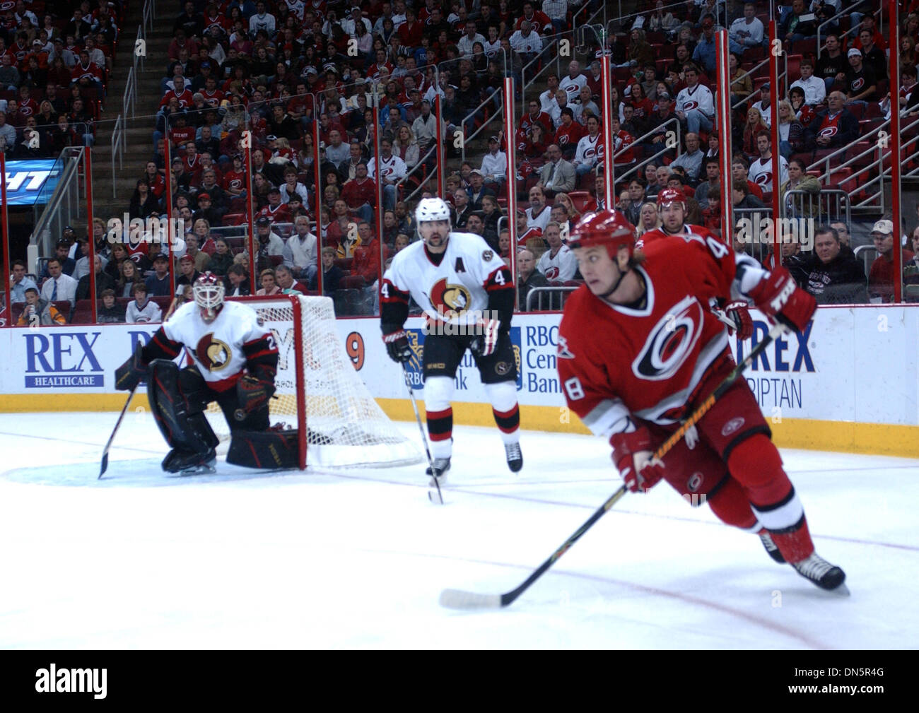 Nov 28, 2006; Raleigh, NC, USA; NHL Ice Hockey: The Carolina Hurricanes ...