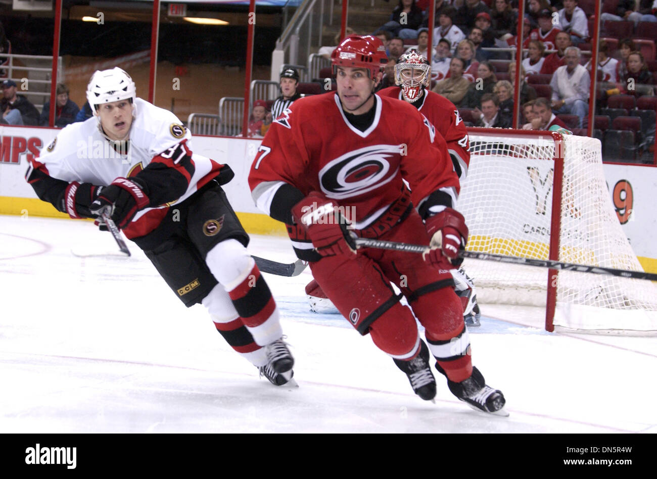 Nov 28, 2006; Raleigh, NC, USA; NHL Ice Hockey: Carolina Hurricanes #7 ...