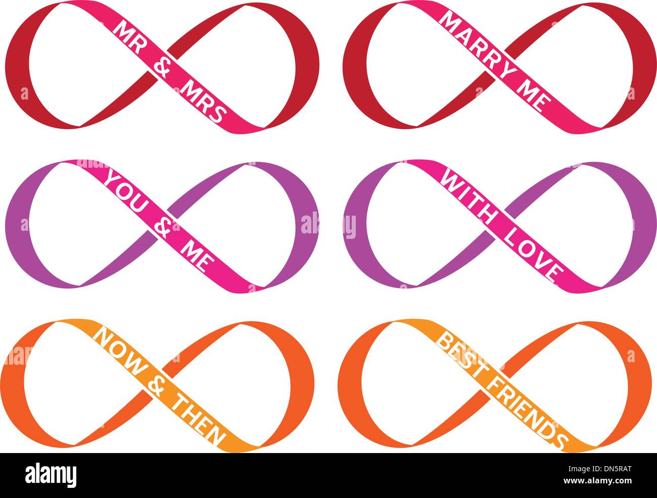 Vector sign infinite love Stock Vector Images - Alamy