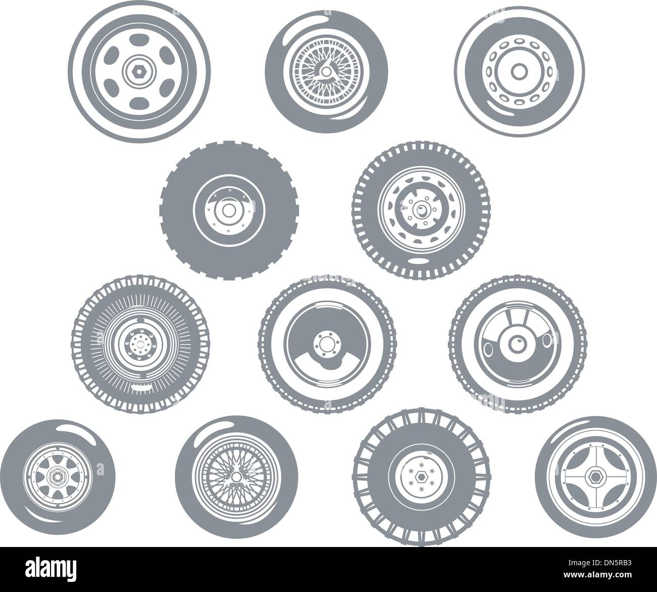 Graphic wheels Stock Vector Images - Alamy