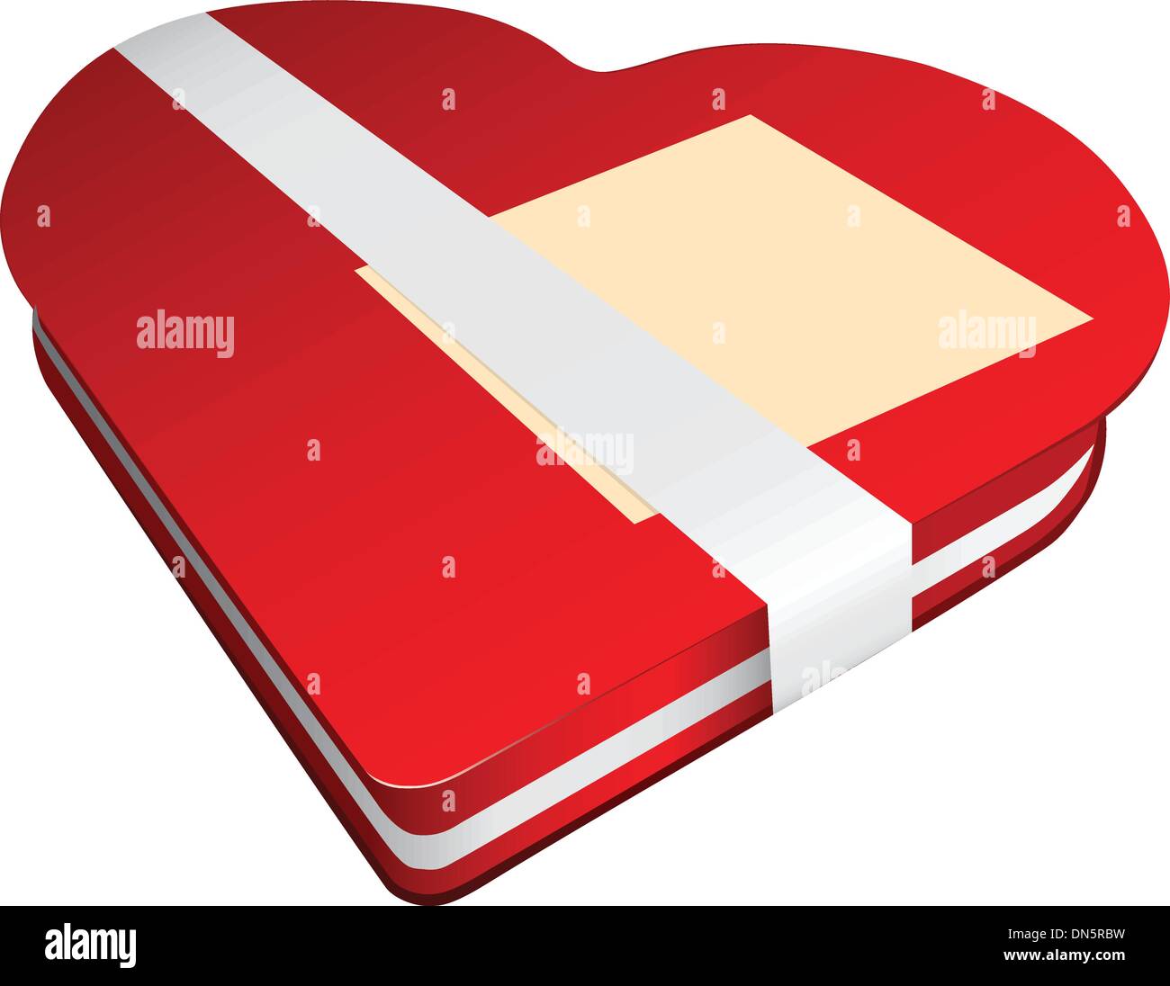 Chocolate box red heart Stock Vector Images - Alamy